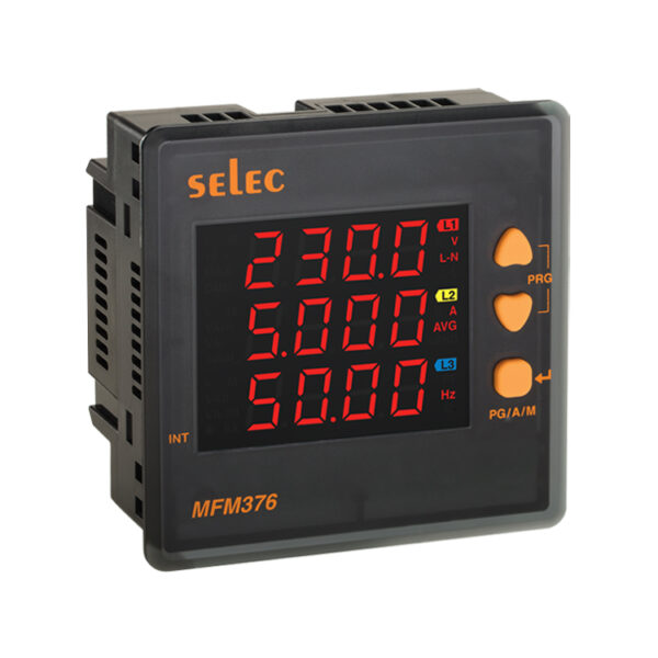 LED Digital Multifunction Meter with RS485 Communication: SELEC MFM376 ...