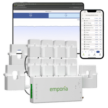 Smart Electricity Monitor, Emporia Vue Gen3, 3-Phase Energy Monitor ...
